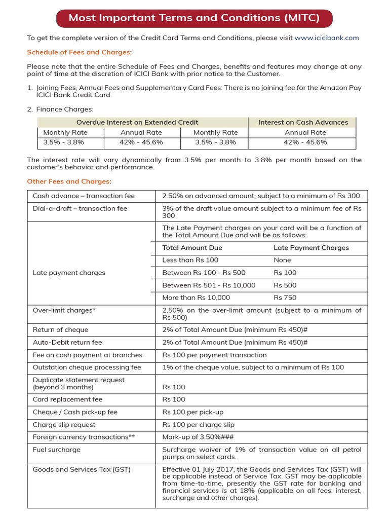 Mitc 8271022000045 | PDF | Credit Card | Debit Card
