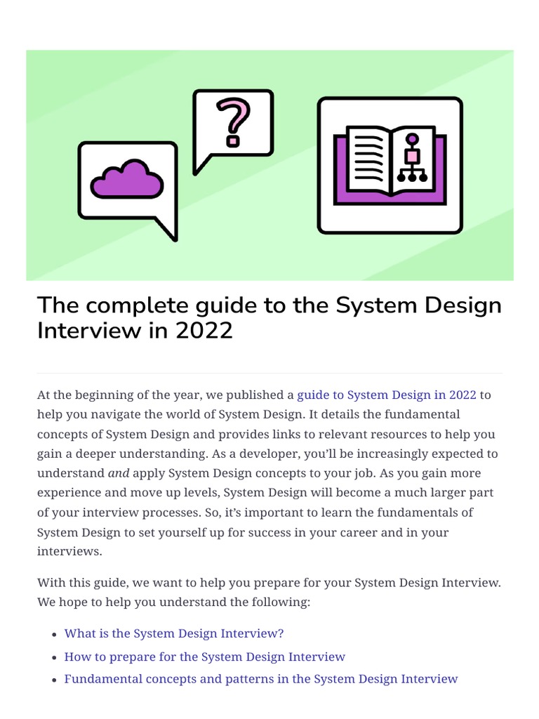 System Design Interview Complete Guide - Aman Barnwal | PDF | Cache (Computing) | Databases