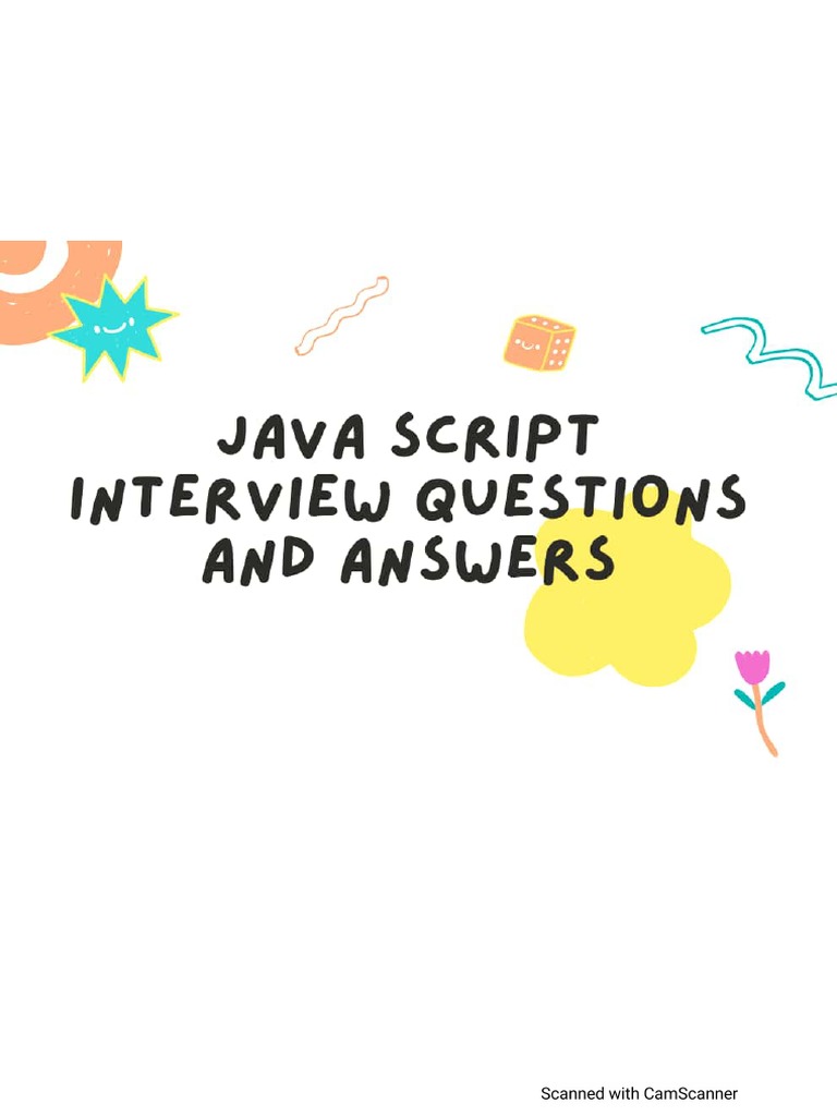 Javascript Interview Questions Answers Pdf