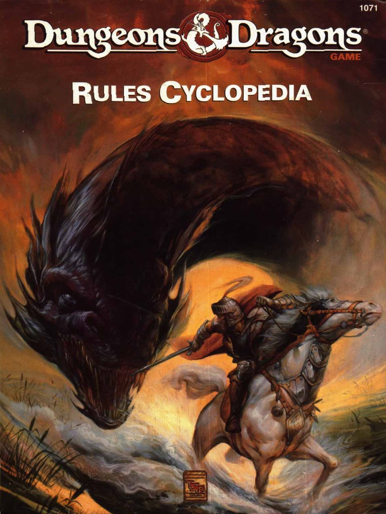 D - D Rules Cyclopedia | PDF | Gaming | Tsr, Inc.