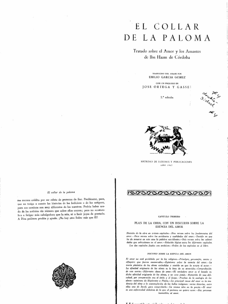 El COLLAR DE LA PALOMA-CAPS. Escogidos | PDF