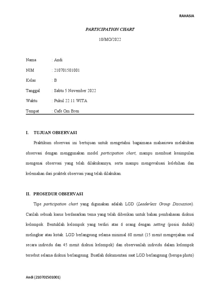 Participation Charts | PDF