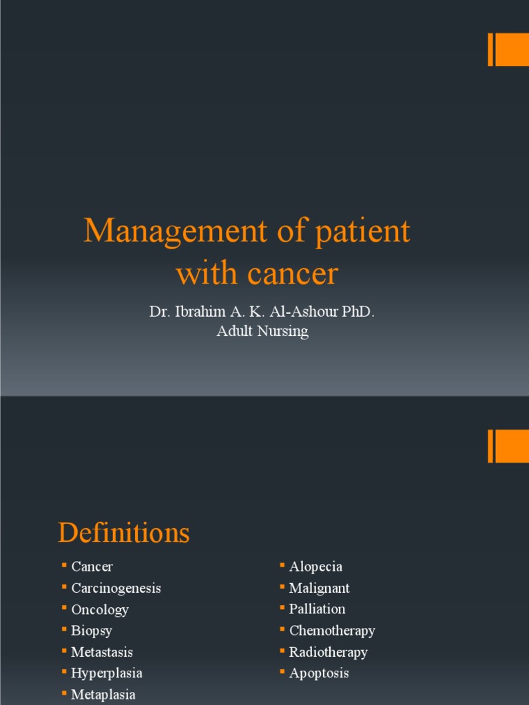 Management of Patient With Cancer | PDF | Cancer | Metastasis