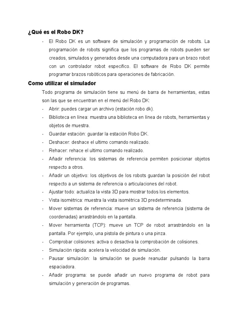 Introducción a Robo DK y su uso | PDF | Rotación | Robótica