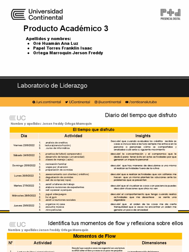 Plantilla Pa3 | PDF | Experiencia | Las emociones