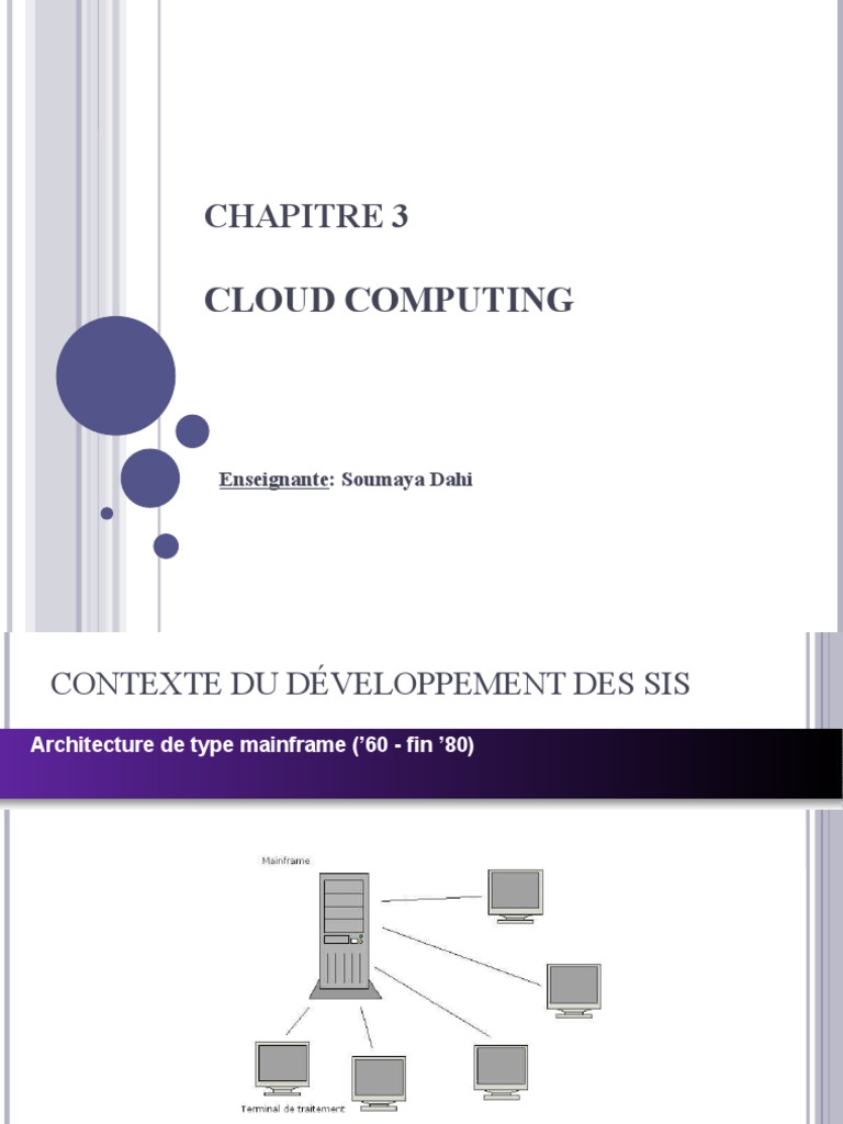 Chapitre 3 CloudComputing | PDF | Ordinateurs