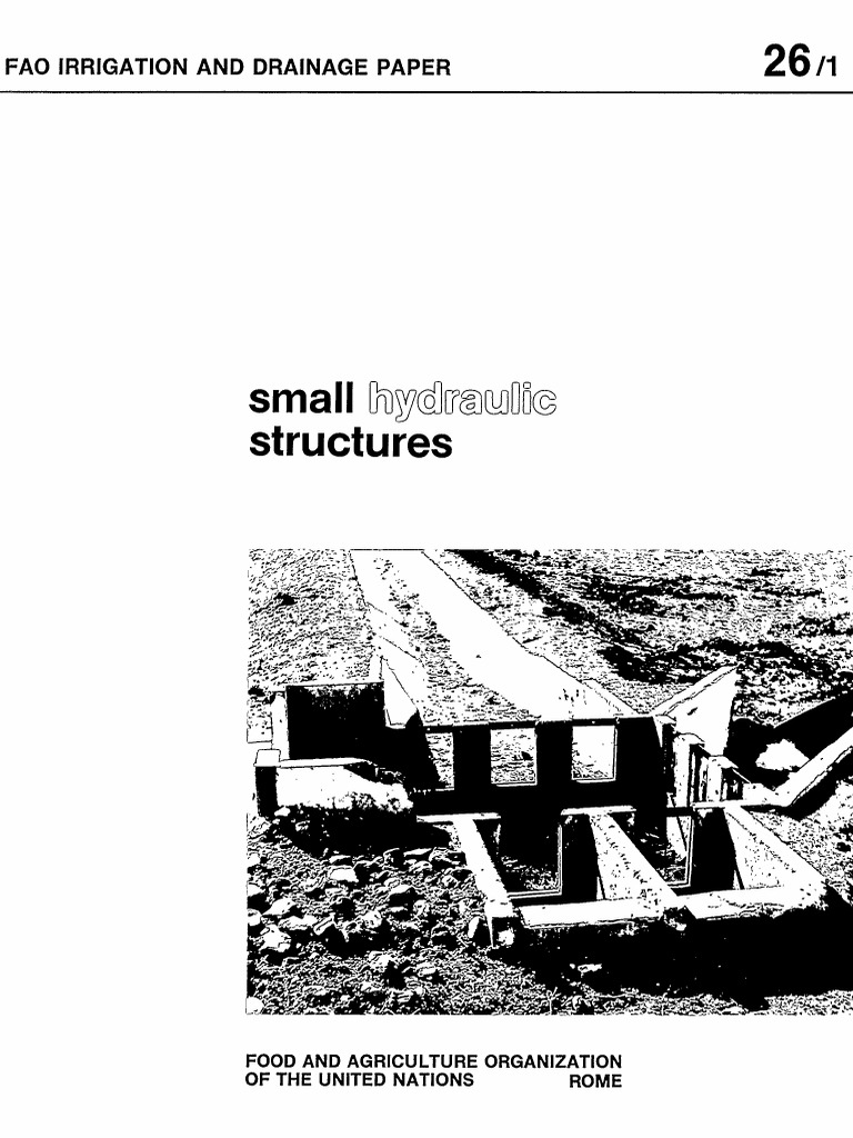 FAO 26-1 1975 Small Hydrolics Structures | PDF