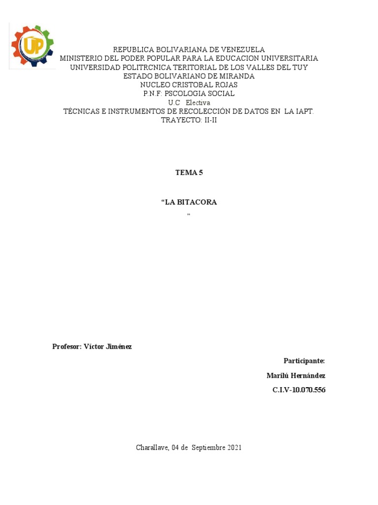 Uso y Estructura de la Bitácora en Proyectos | PDF | Blog | Información