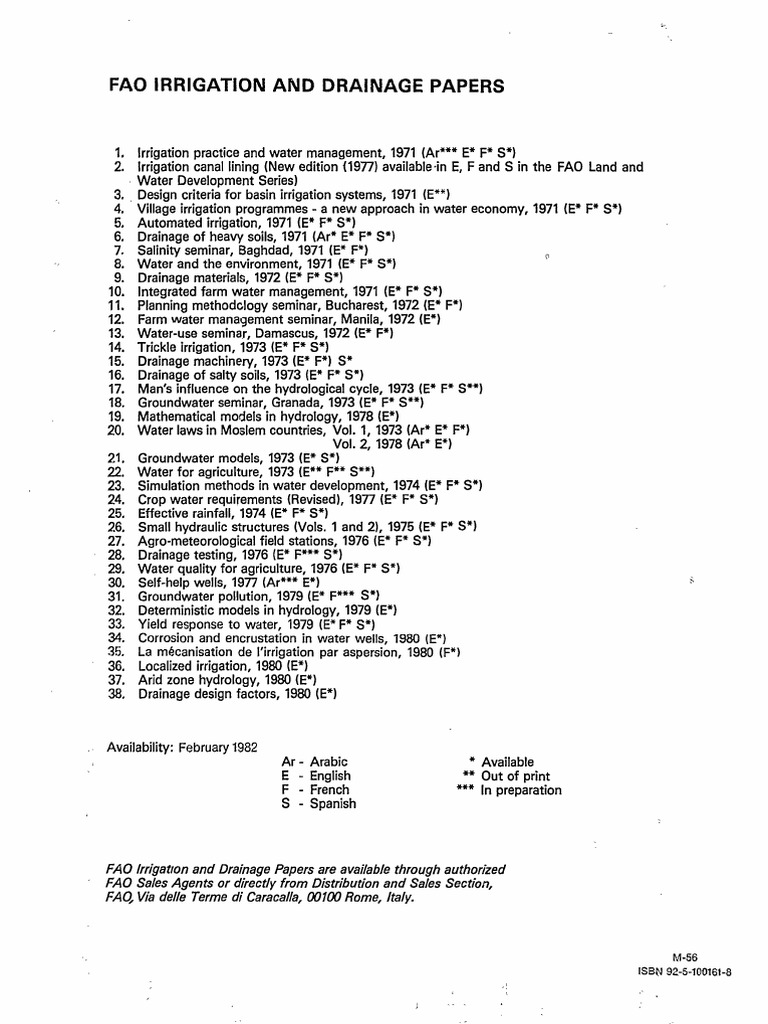 FAO 26-2 Small Hydrolics Structure 2 | PDF