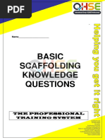 Basic Scaffolding Training | PDF | Scaffolding