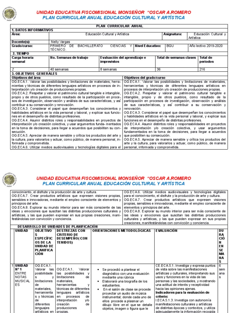1° Bachillera PCA | PDF