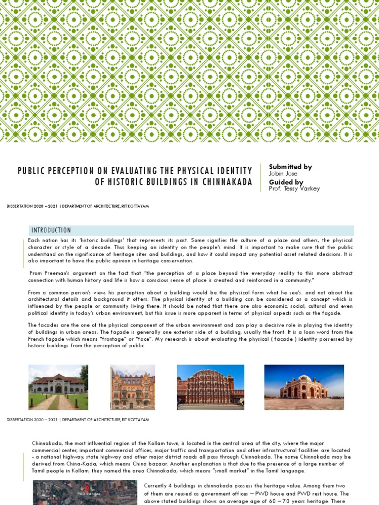Public Perception of Historic Buildings | PDF