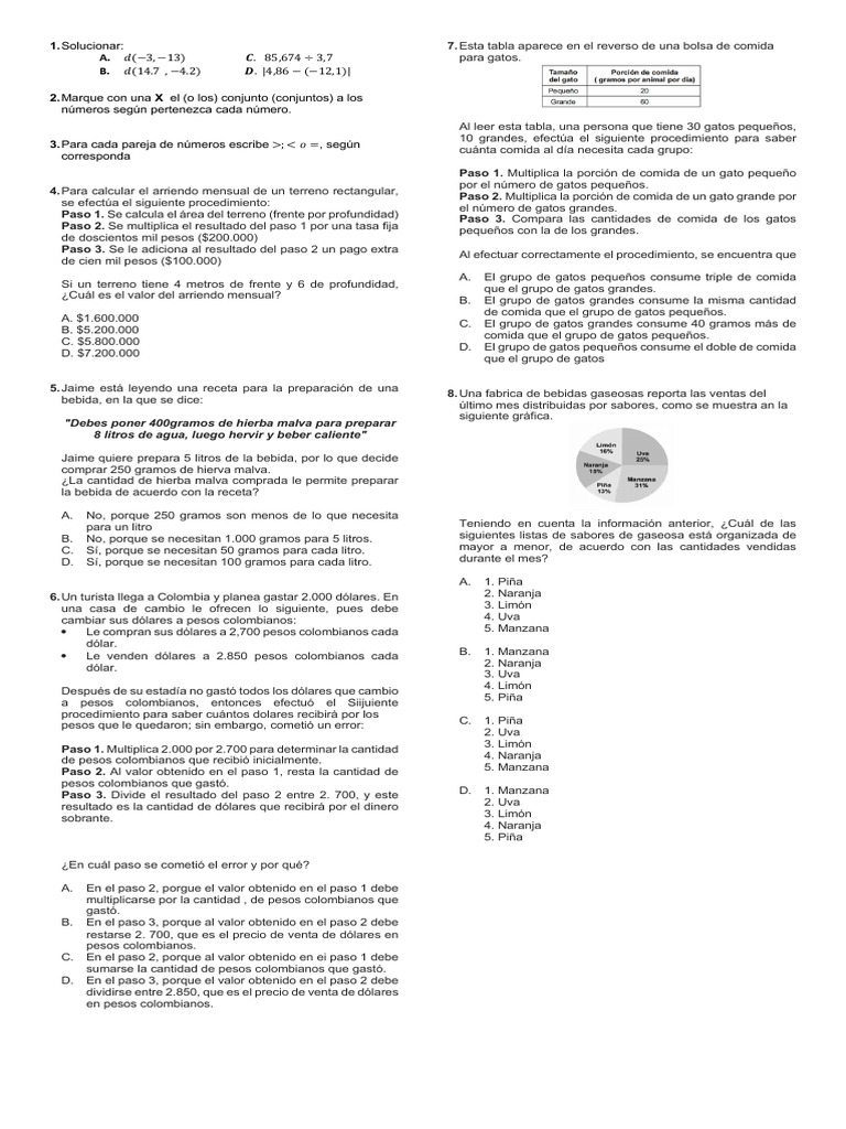 Actividad 7 Evaluación | PDF | Cocina, comidas y vino