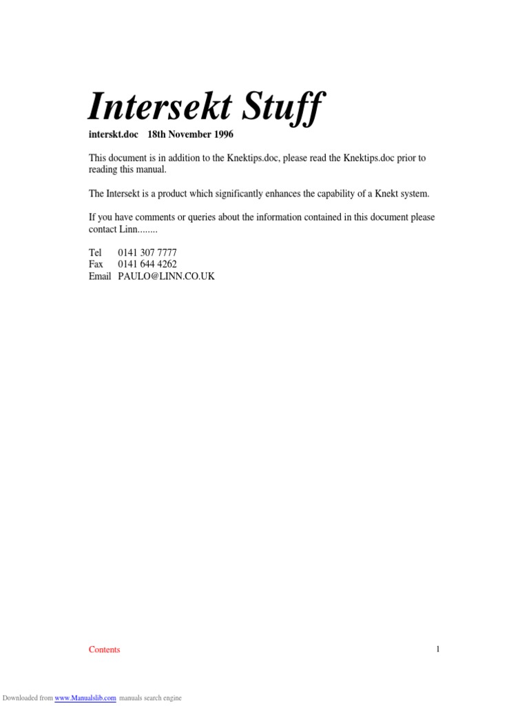 Intersekt Stuff | PDF | Electricity | Electrical Engineering