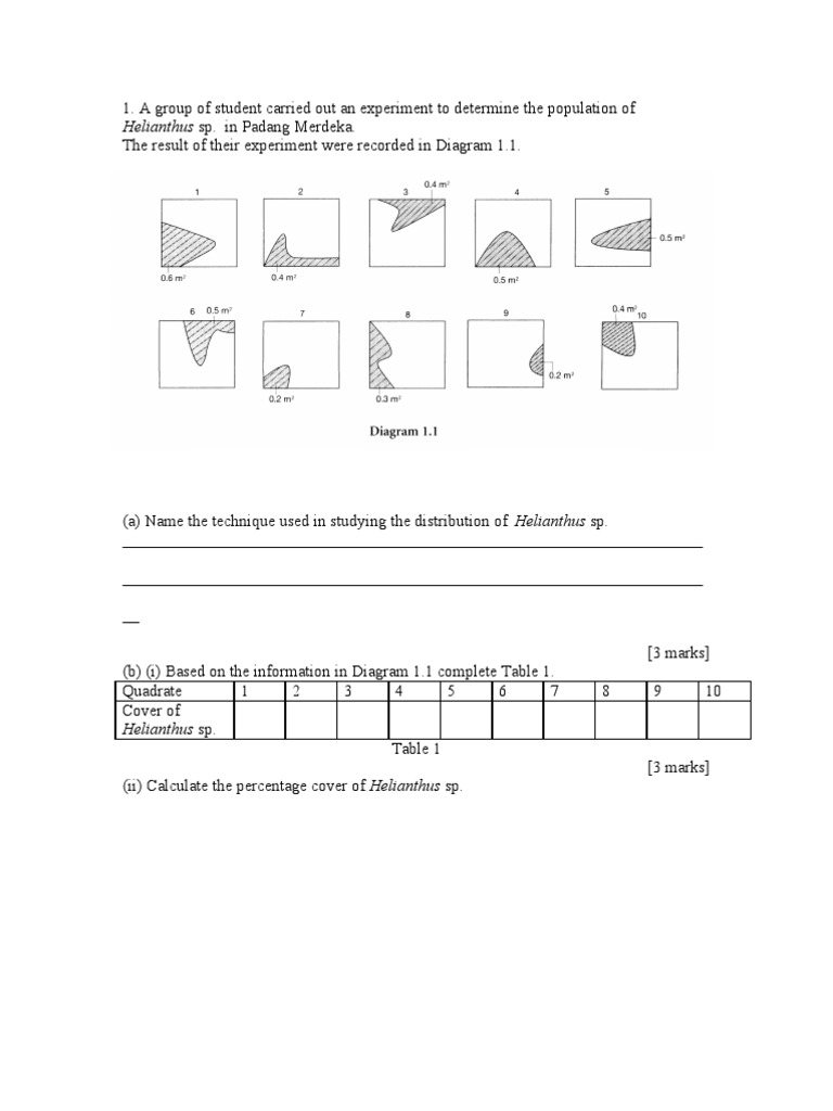Quadrat Sampling | PDF | Experiment | Sampling (Statistics)