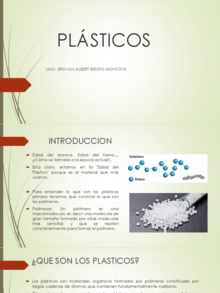 PLÁSTICOS | PDF | El plastico | Polímeros