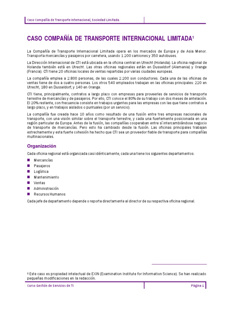 Caso Empresa para Dashboard Kpi Itil | PDF | Servidor (Computación) | Logística