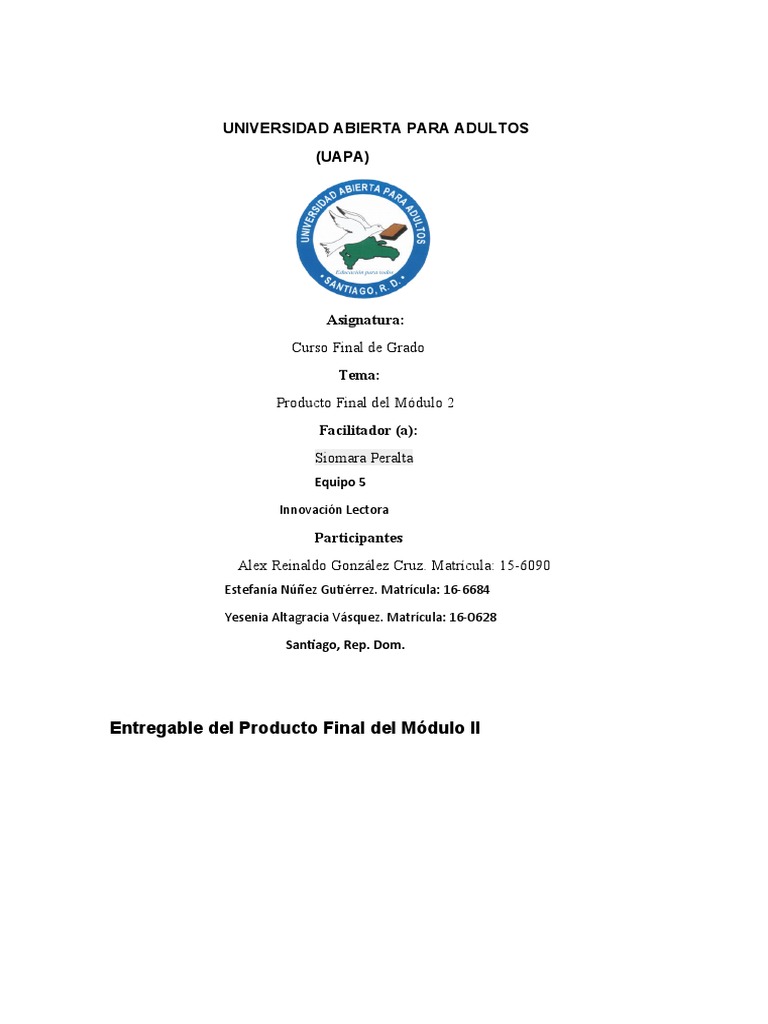Trabajo Final Módulo 2 Pdf Comprensión Lectora Pensamiento