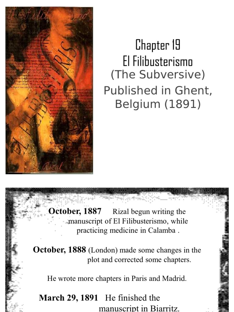 El Filibusterismo Original Manuscript