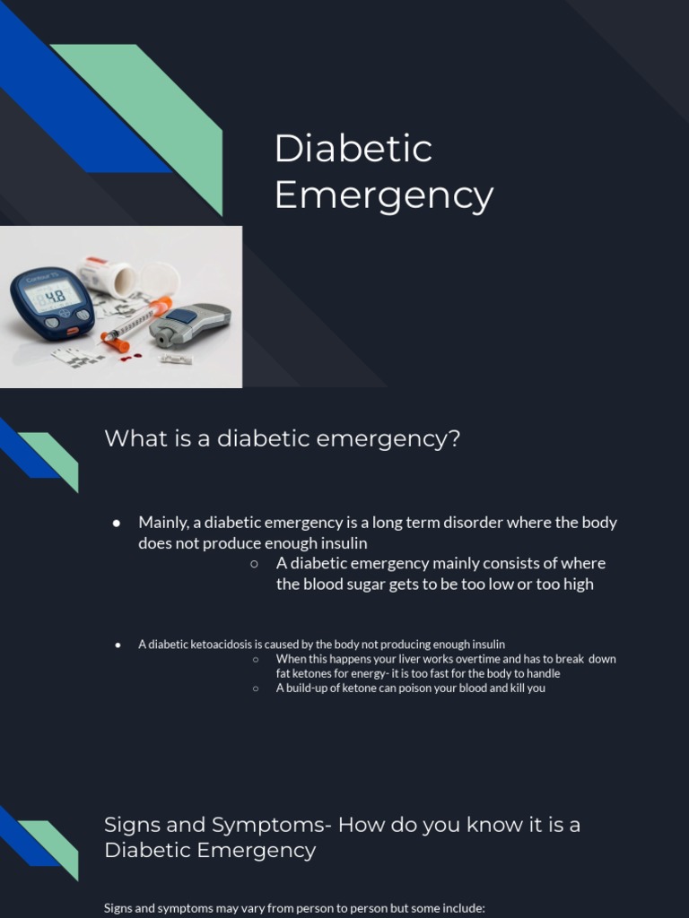 diabetic emergency | PDF