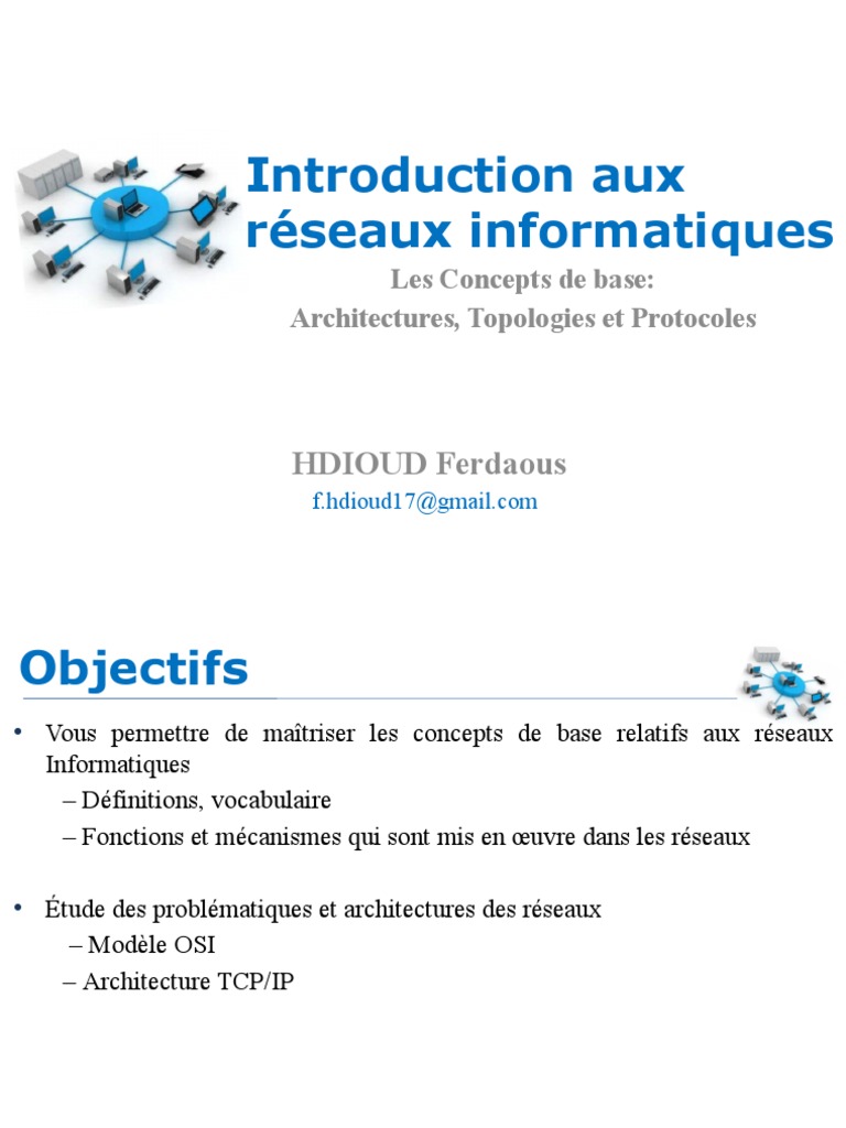 Chapitre 1-Introduction Aux Réseaux Informatiques | PDF | Modèle OSI | Topologie de réseau