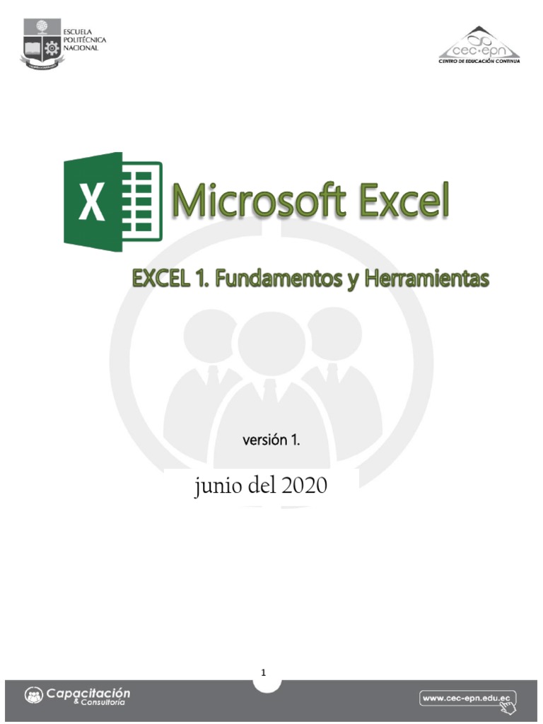 Excel 1 - Fundamentos y Herramientas | PDF | Microsoft Excel | Hoja de cálculo