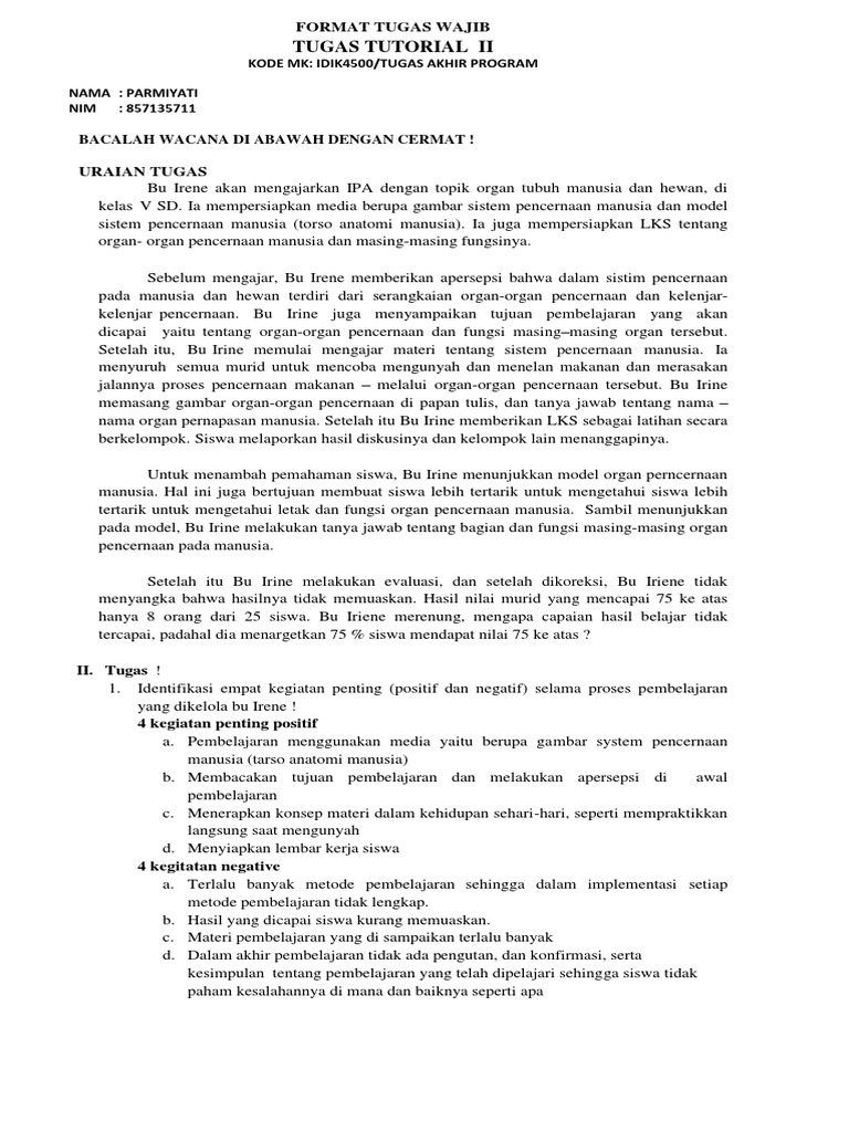 Tugas Tutorial 2 Tap Parmiyati | PDF