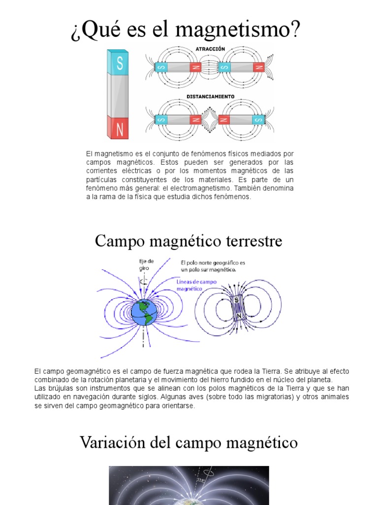 ¿Qué es el magnetismo? Explorando los fundamentos y aplicaciones del campo magnético | PDF