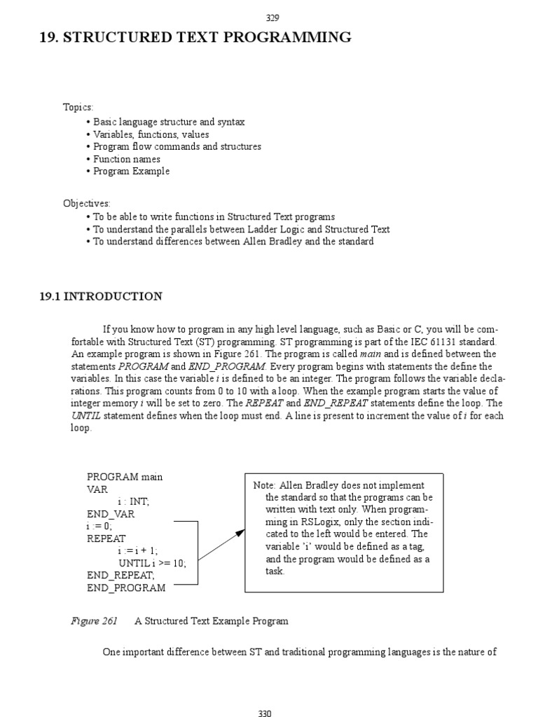 PLC ST Example ST Programing | Download Free PDF | Control Flow ...