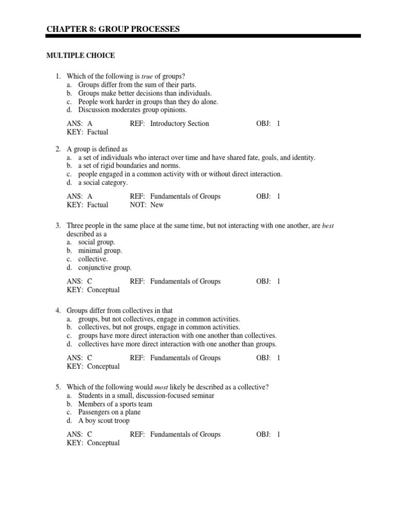 Understanding Group Processes | PDF | Brainstorming | Cognitive Science