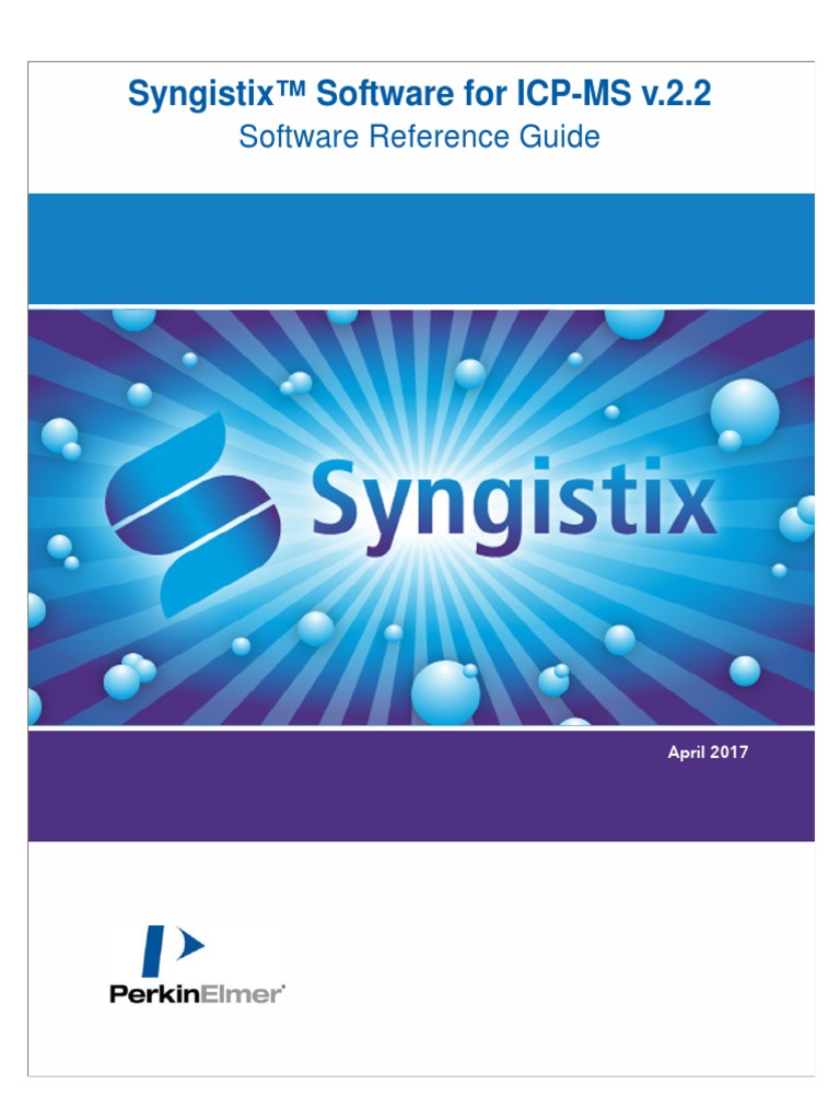 Syngistix 2.2 For ICP MS Software Guide | PDF | Computer File ...