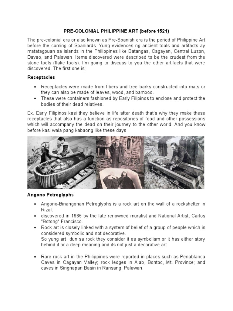 PRE COLONIAL PH ART | PDF