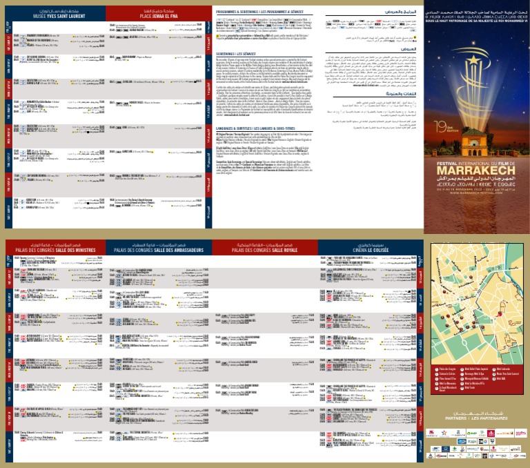 Depliant Programme Festival de Marrakech 2022 | PDF
