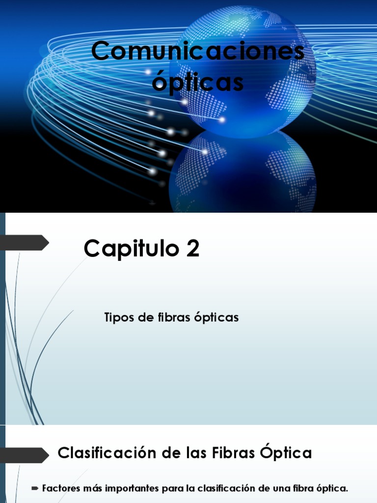 Tipos de fibras ópticas 2 | PDF | Fibra óptica | Óptica