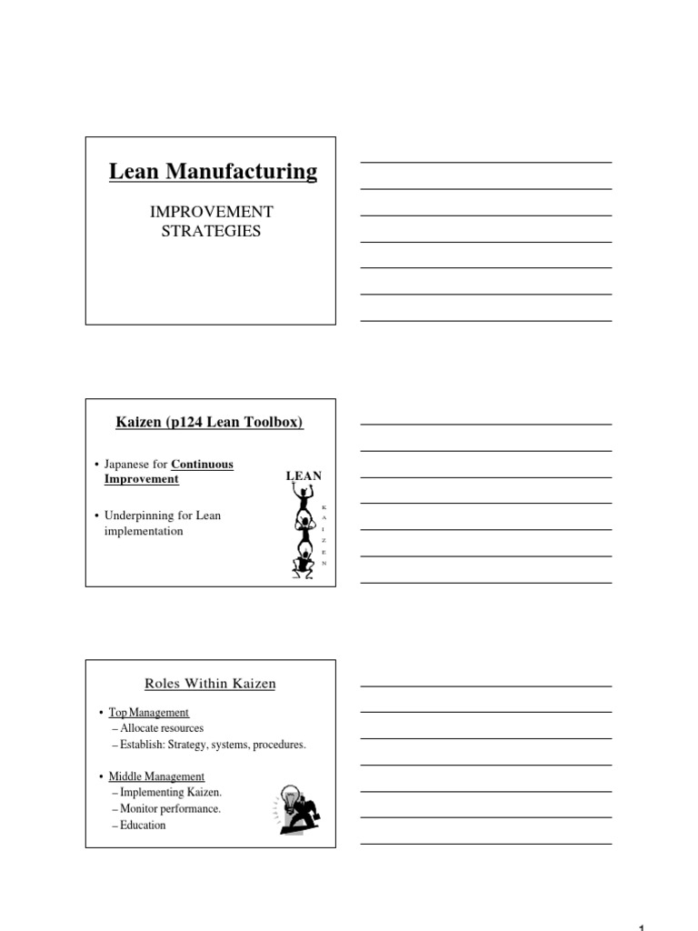 10 - Lean Manufacturing 10 - Improvement Strategies 2 | PDF | Lean ...