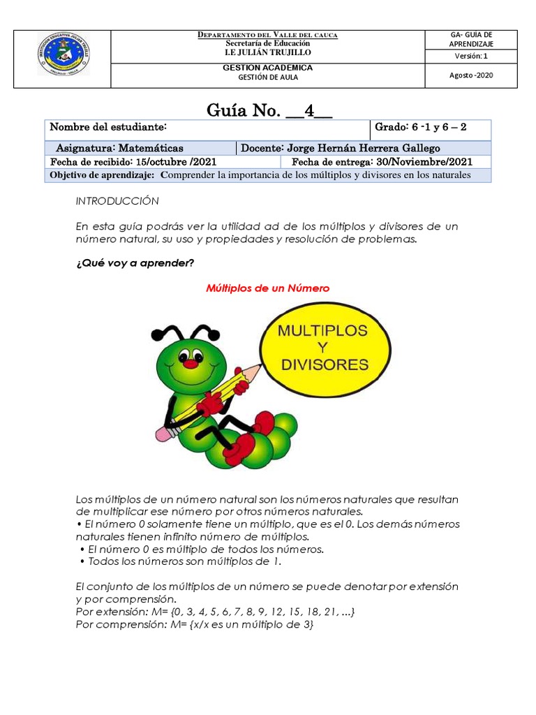 Multiplos y Divisores | PDF
