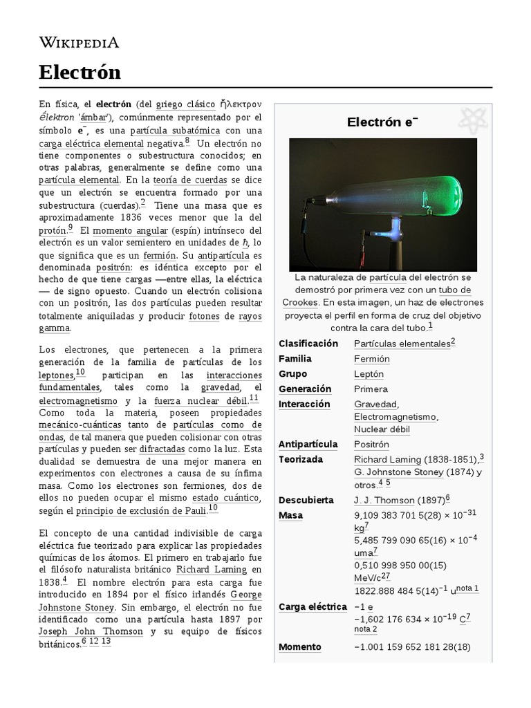 Electrón | PDF
