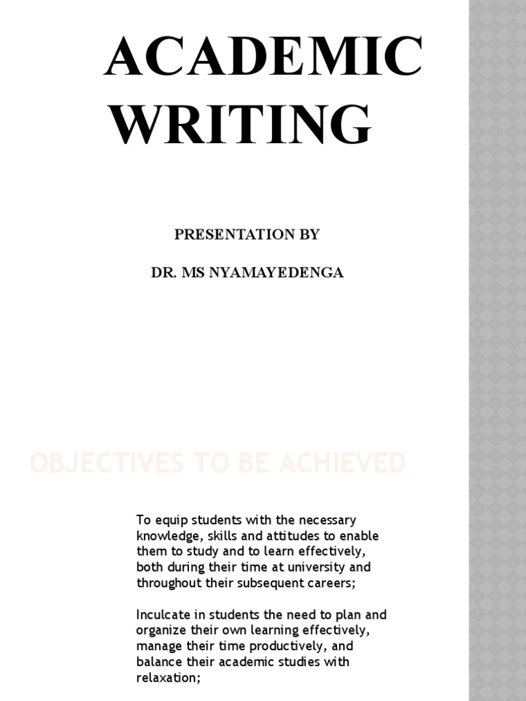 Academic Writing Essentials Guide | PDF | Essays | Question