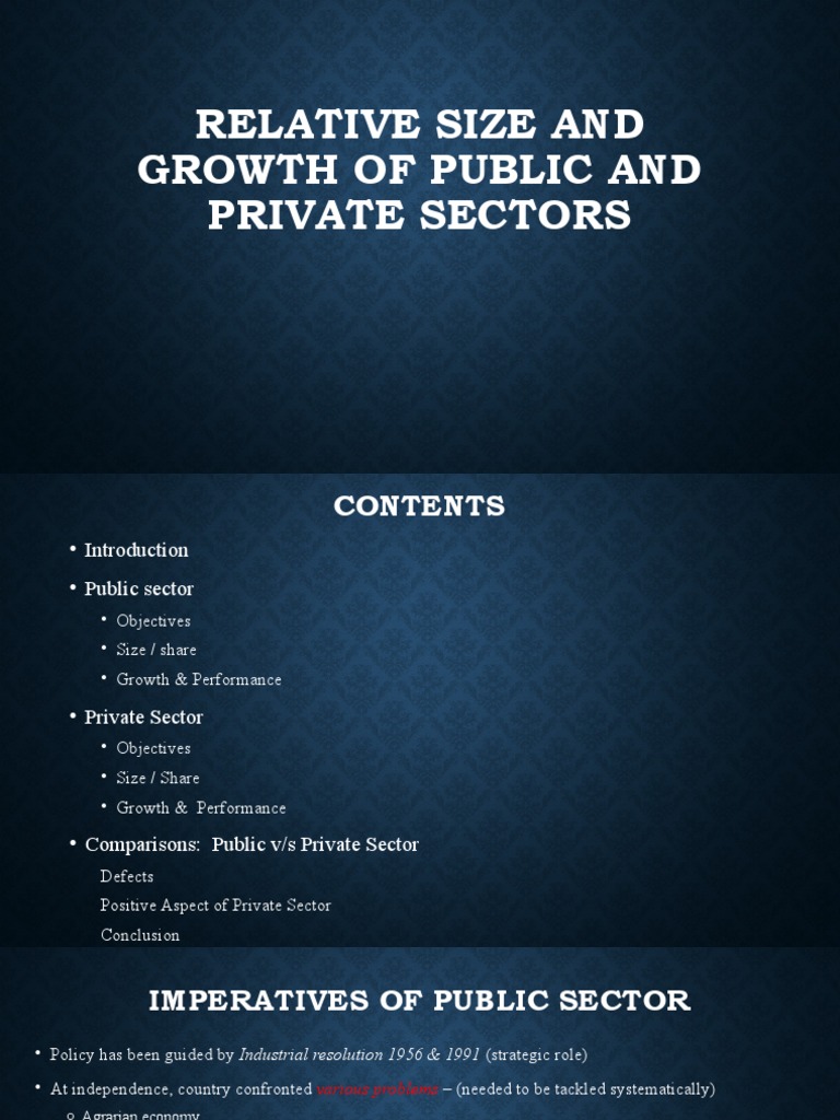 Public vs Private Sector Growth Analysis | PDF | Economic Growth ...
