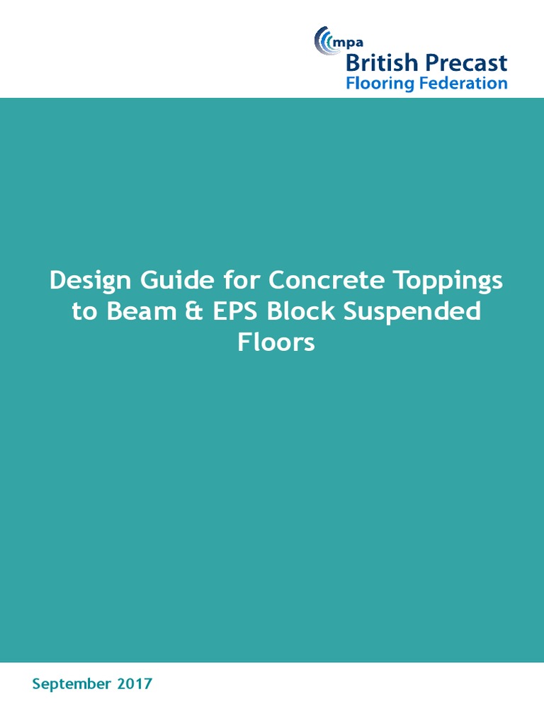 Concrete Toppings Design Guide for EPS Floors | PDF