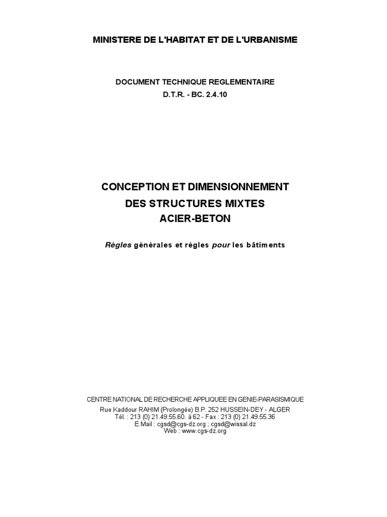 BC2410 Structure Mixte | PDF
