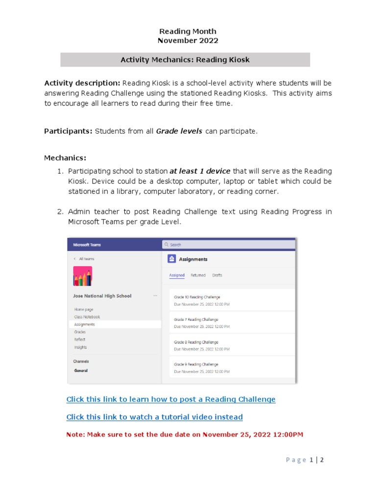 Encouraging Student Reading Through a School-Wide Reading Kiosk ...