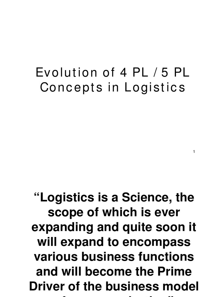 4 Pl 5pl Pdf Cargo Logistics
