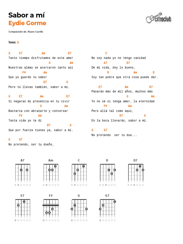 Cifra Club - Eydie Gorme - Sabor A Mí | PDF