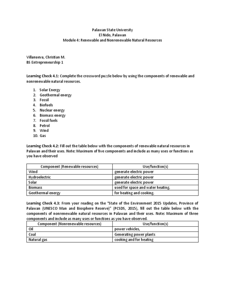 Non-Renewable Resources in Palawan | PDF