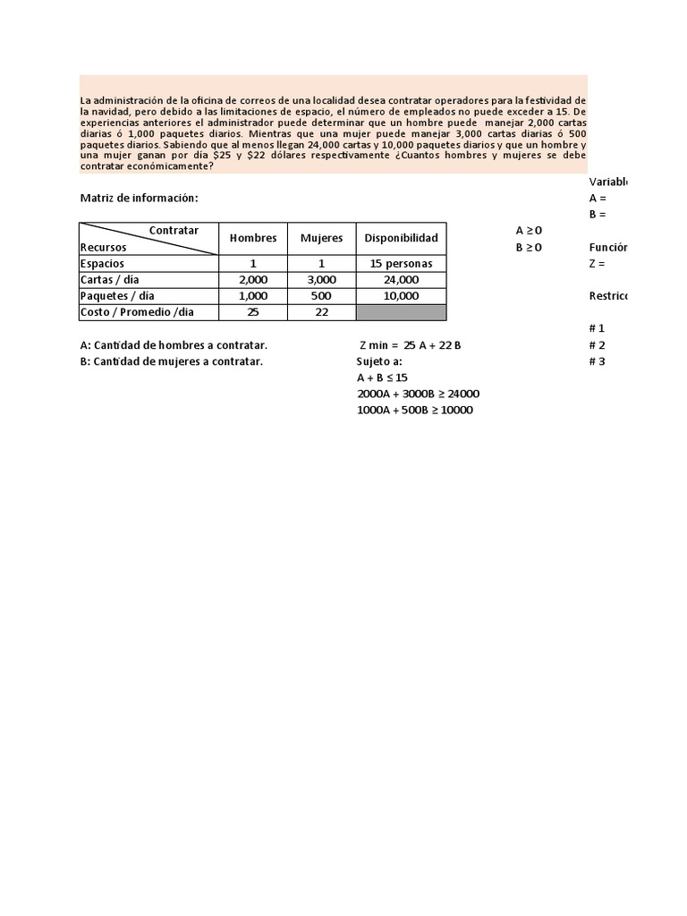 Desarrollo Del Método Solver - Práctica | PDF