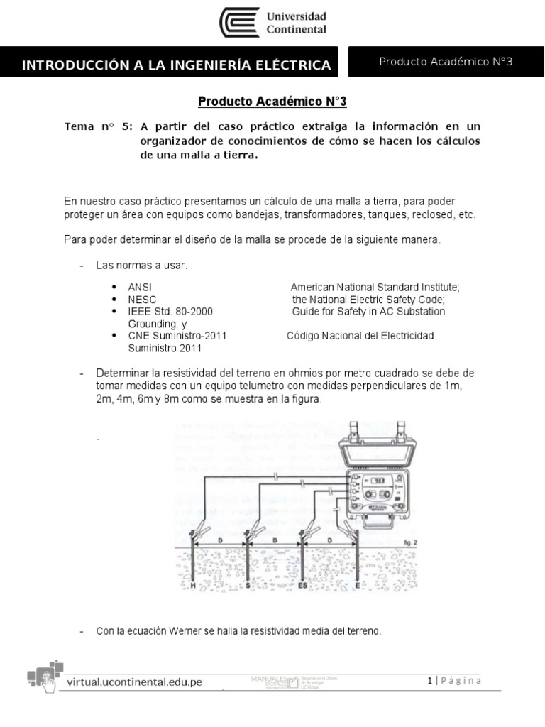 Producto Académico N°0 - INGENIERIA ELECTRICA | PDF