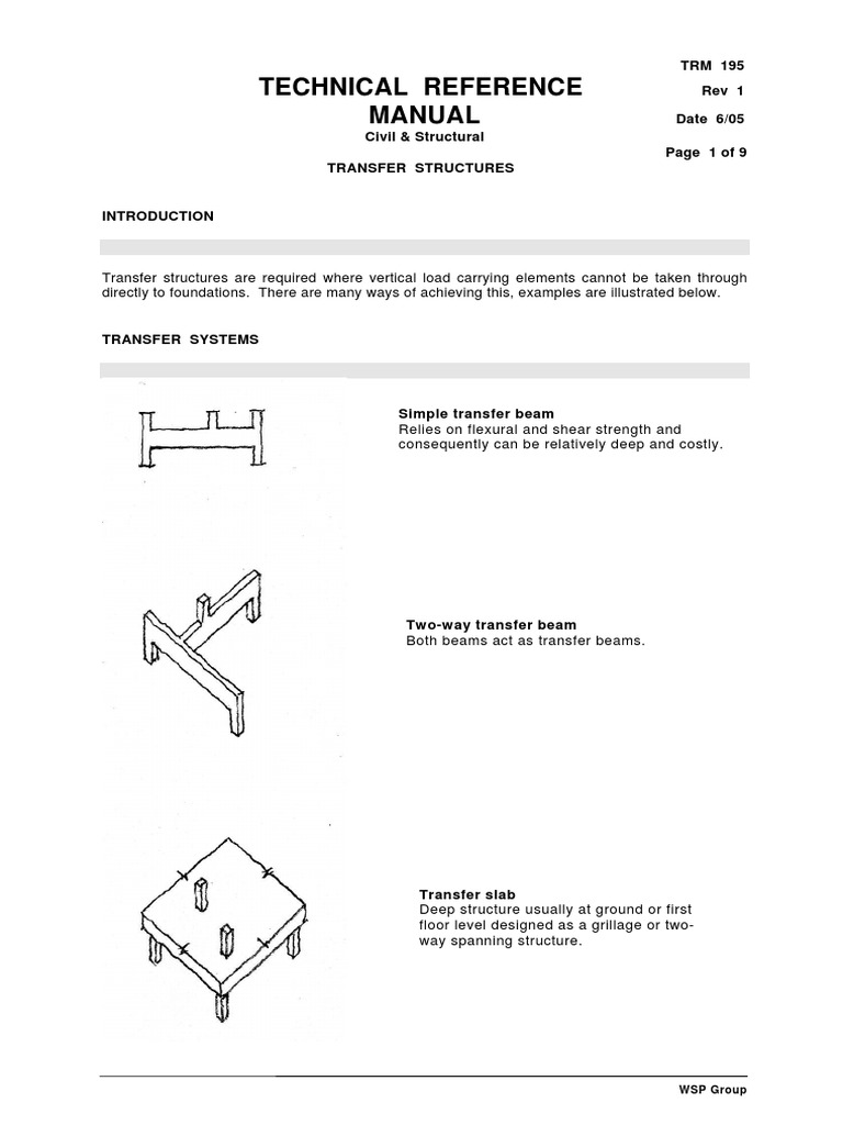 Transfer Structures | PDF | Beam (Structure) | Truss