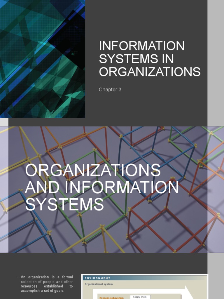 PRESENTATION SYSTEMS THINKING CHAPTER 3 - Information Systems in Organizations | PDF | Strategic ...