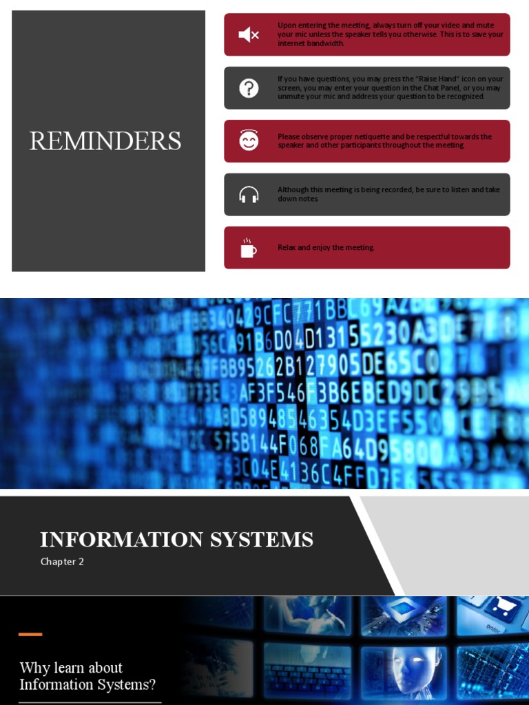 PRESENTATION SYSTEMS THINKING CHAPTER 2 - Information Systems | PDF | Information | Reliability ...